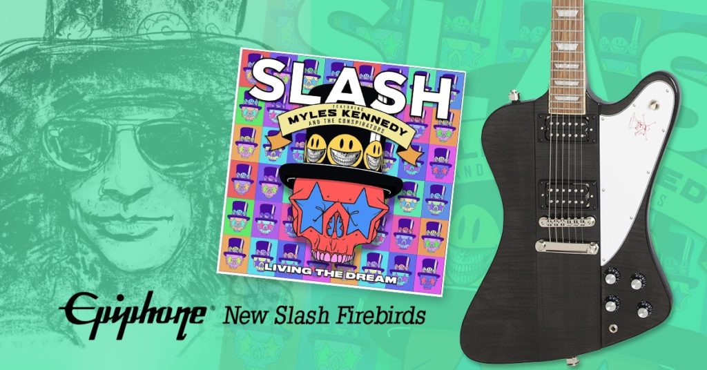 Per Slash un nuovo album e due Epiphone Firebird signature