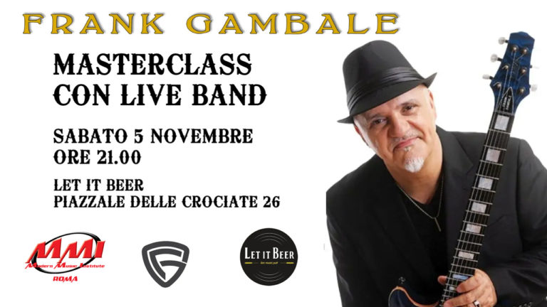 Frank Gambale in Italia per una Masterclass - Musicoff Community