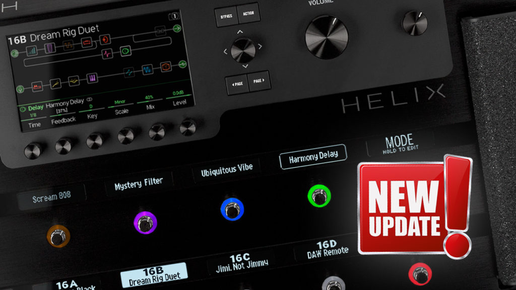 Il più importante update per HELIX e HX Stomp - Musicoff Community